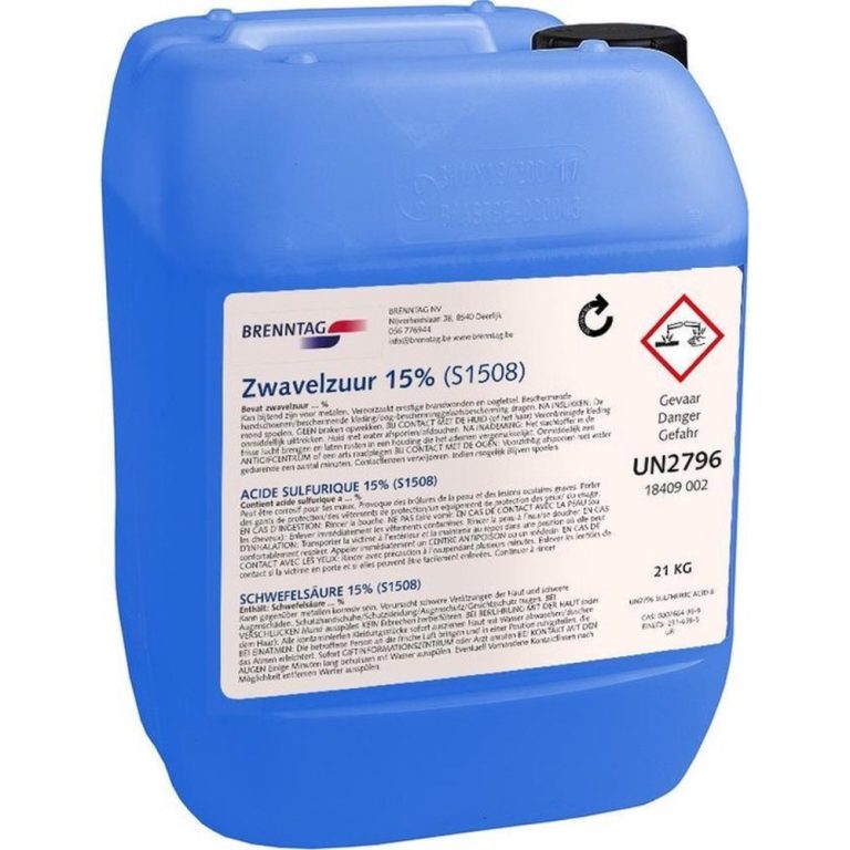 Natriumhypochloriet 12,5% Can 20 Liter (Zwembadchloor) - Labshop